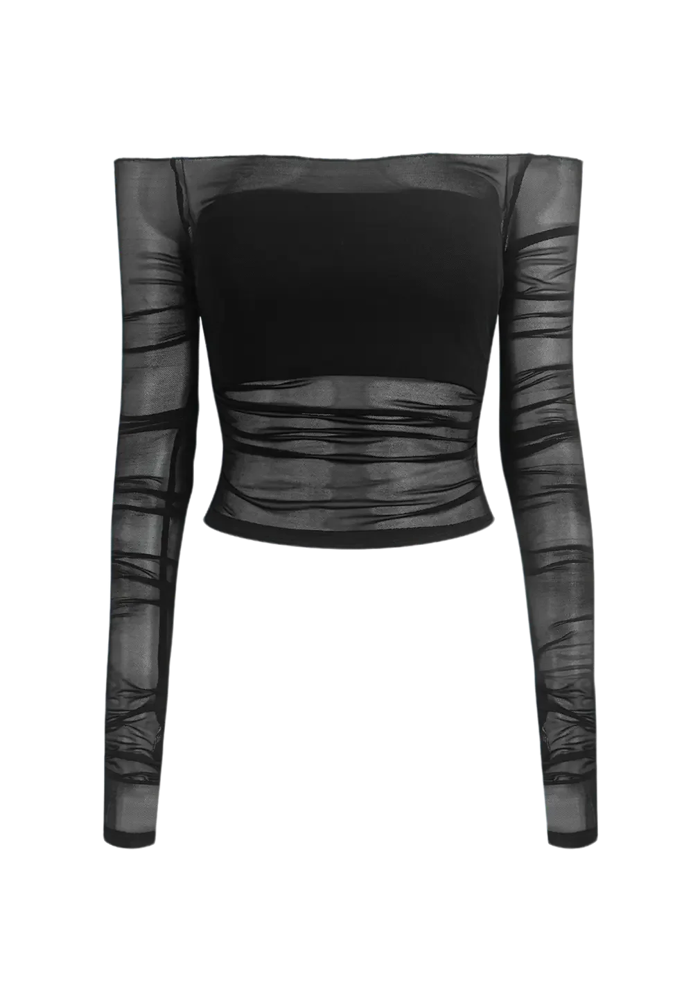 WooHa-See-Through Smocked Top – WOOHA